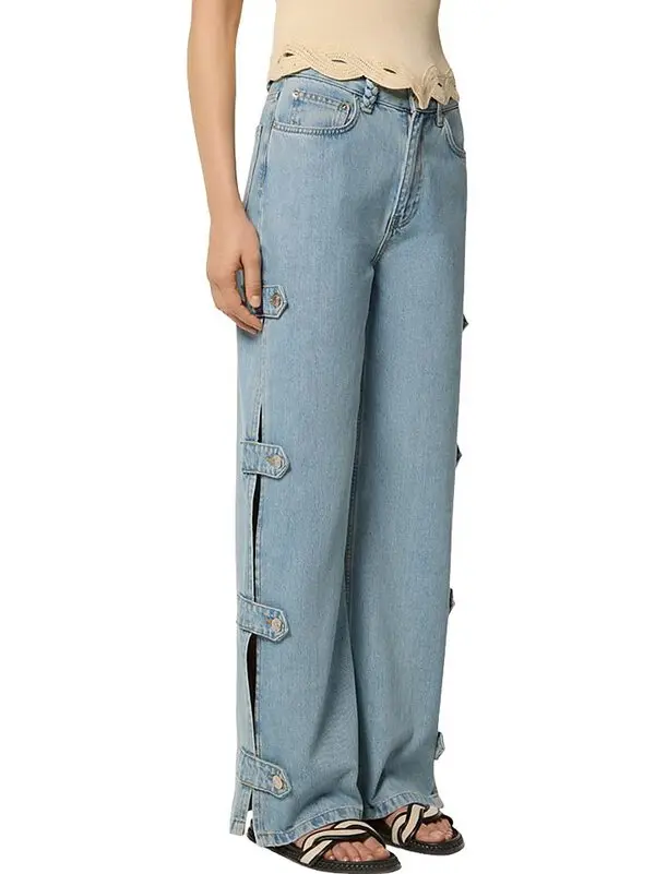 Tresse Pouzos Wide-leg Jeans - Light Blue