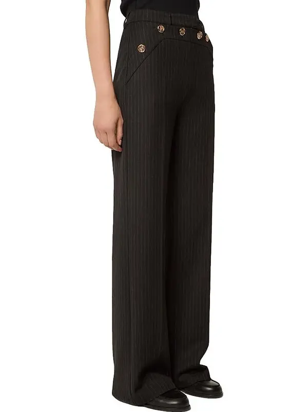 Tresse Paxtona Pinstriped Pants - Black