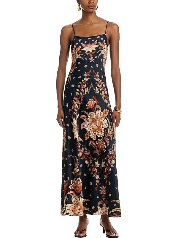 Farm Rio Maxi Slip Dress - Majestic Garden