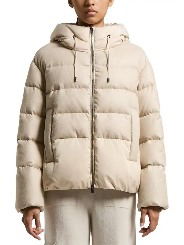 Peserico Puffer Jacket - Pearl Beige