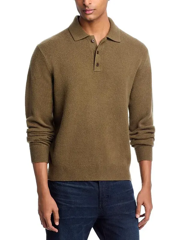 Madewell Heritage Merino Wool Sweater Polo - Bay Leaf