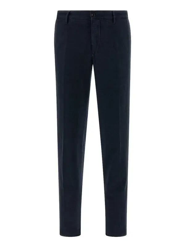 Incotex Honeycomb Trousers - Blue