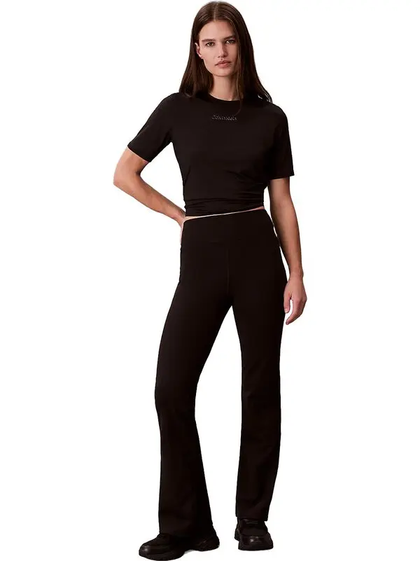 Calvin Klein Soft Sport Flared Leggings - Black