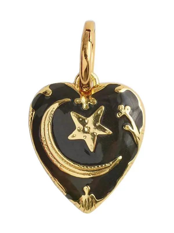 Madewell Celestial Heart Charm - True Black