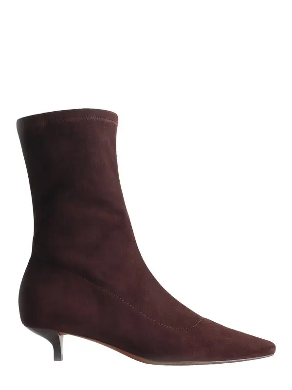 Madewell Suede Ankle Boots - Chocolate Raisin