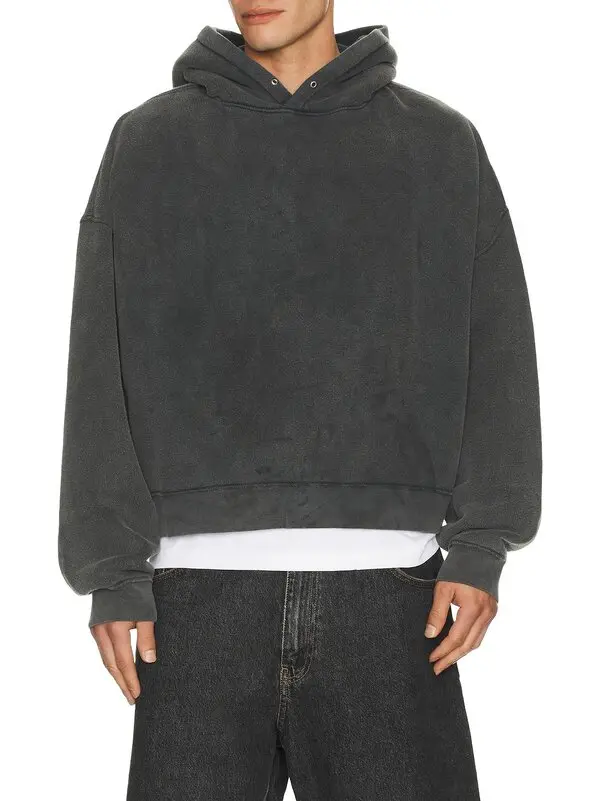 SUNFLOWER Hooded Sweatshirt - Anthracite Washed