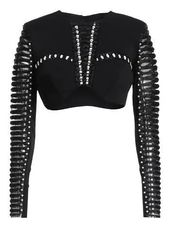 Elisabetta Franchi Crop Top - Black