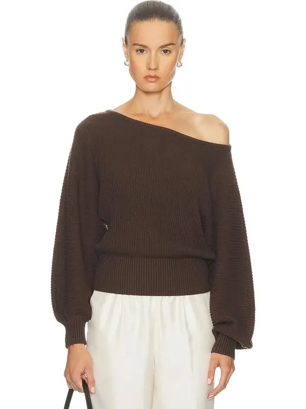 L'academie By Marianna Indre Sweater - Chocolate Brown