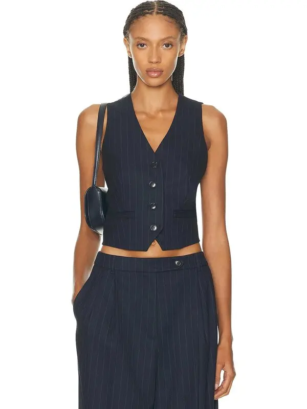 SANS FAFF Atlas Vest - Pinstripe