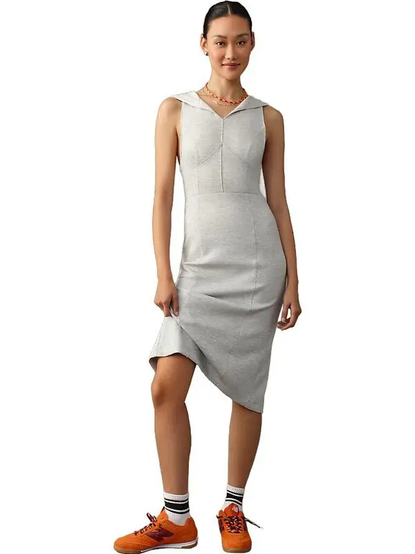 DAILY PRACTICE BY ANTHROPOLOGIE Sleeveless Midi Dress - Grey