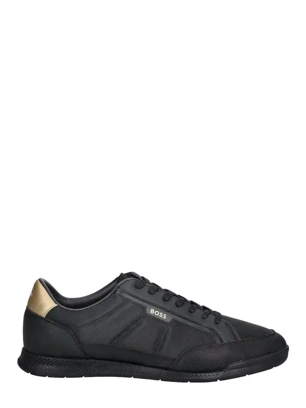 BOSS Panelled Sneakers - Black