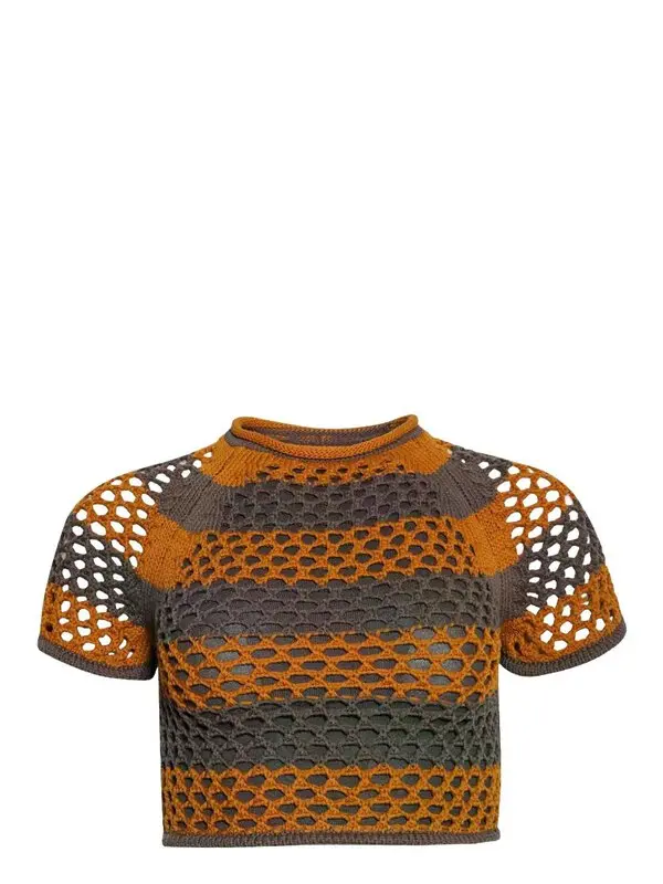 DIOTIMA Rae Crocheted Top - Brown