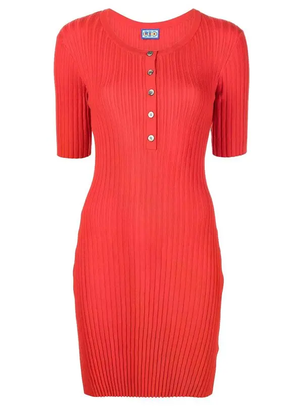 Lhd Samphire Knitted Dress - Red