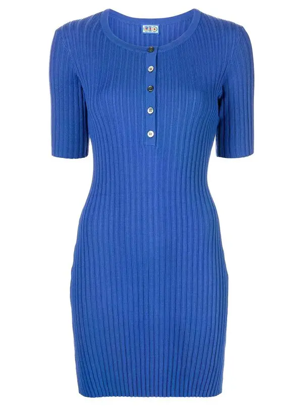 Lhd Samphire Knitted Dress - Blue