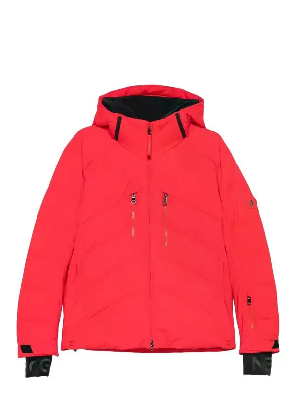 Bogner Hooded Zip Padded Ski Jacket - Red