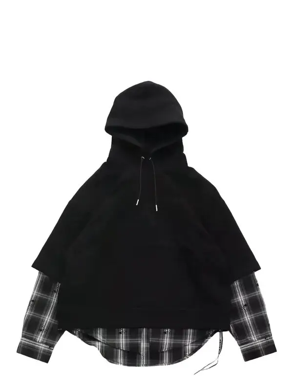 MASTERMIND WORLD Layered Skull Hoodie - Black