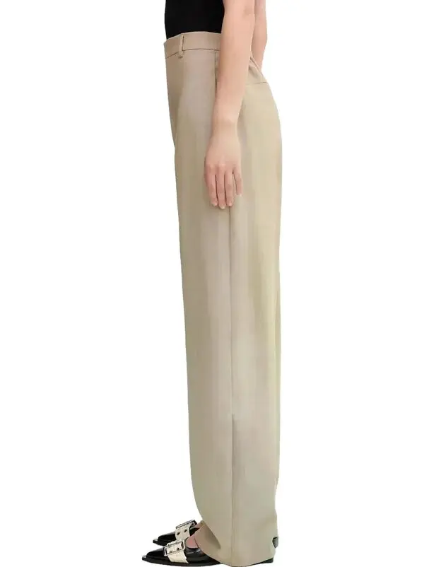 Sportmax Buttoned Trousers - Neutrals