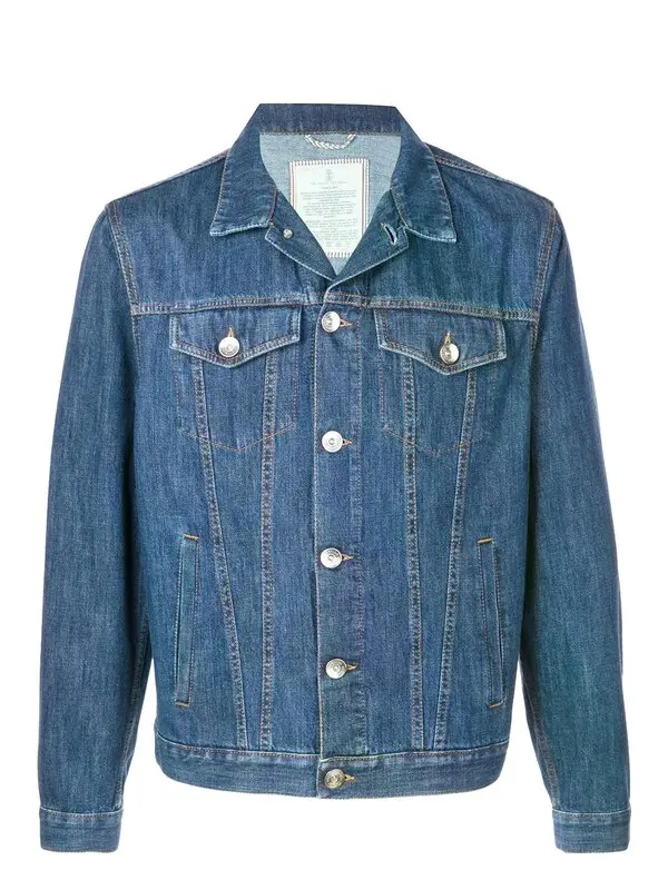 Brunello Cucinelli Classic Denim Jacket - Blue
