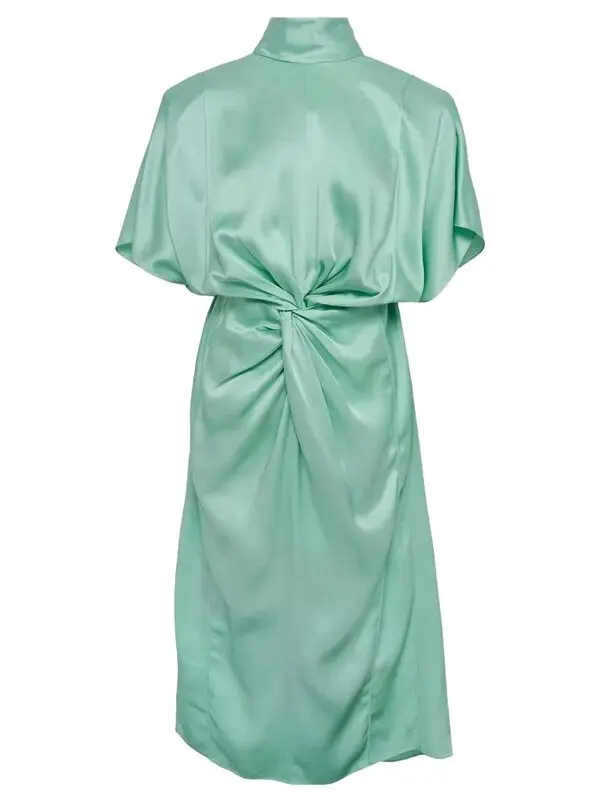 Stella McCartney Twist Short-sleeve Midi Dress - Green