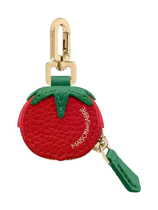 MAISON DE SABRE Tomato Zip Charm - Red