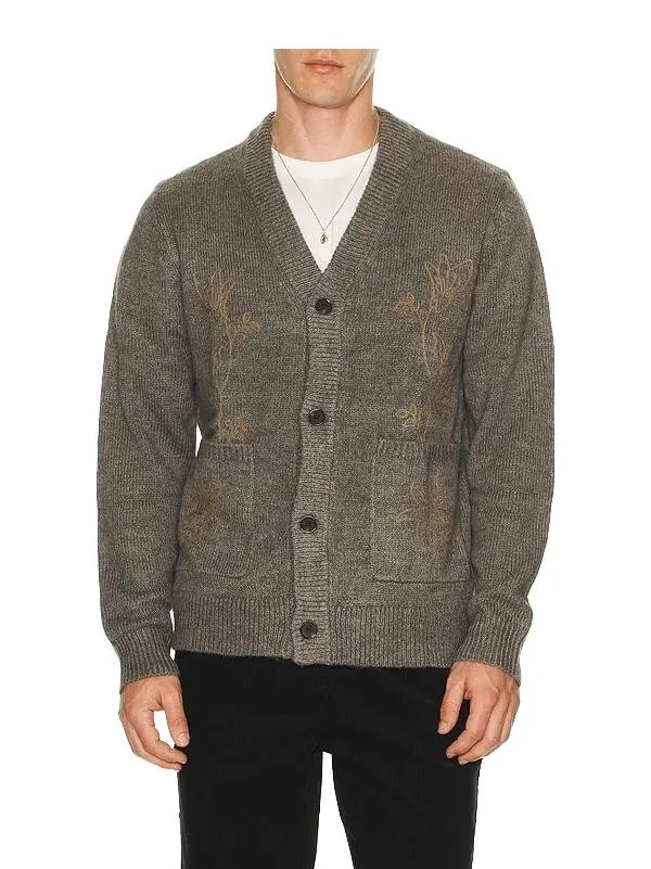 RHYTHM Wes Cardigan - Charcoal