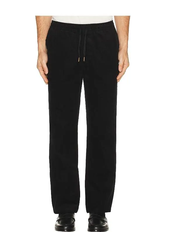 RHYTHM Cord Jam Pant - Black