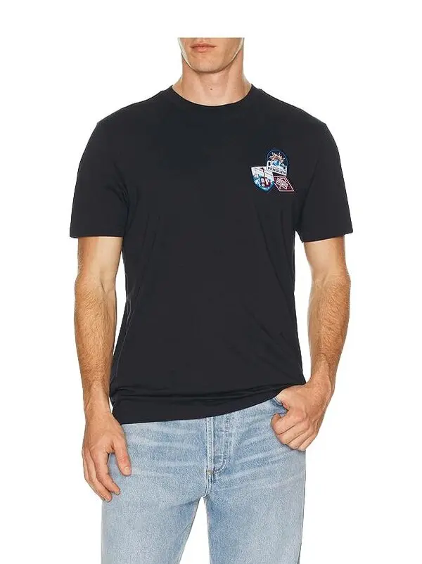 ORIGINAL PENGUIN Gondola Patch Tee In Blue - Dark Sapphire