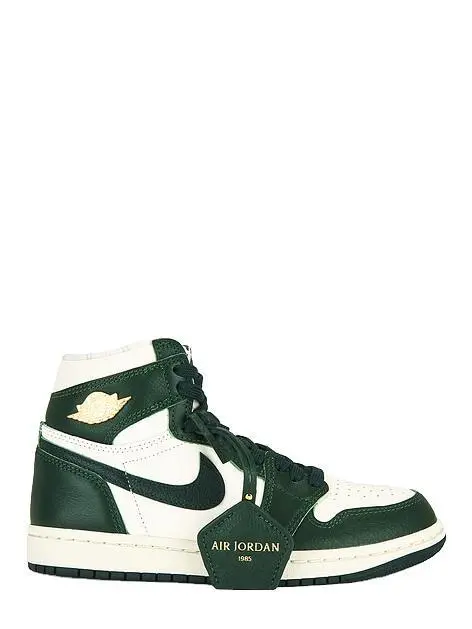 JORDAN 1 Retro High Og Sneaker - Pale Ivory  Pro Green  Fir & Coconut Mil