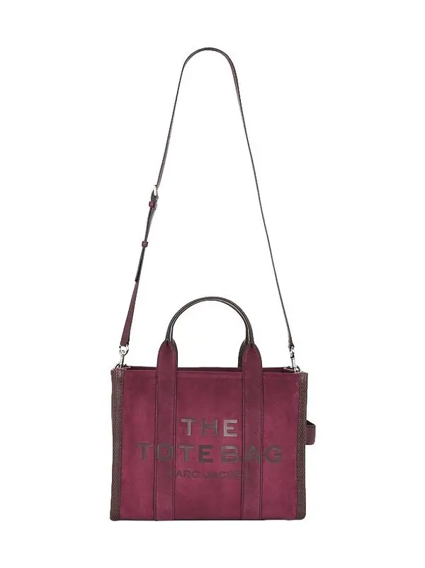 Marc Jacobs The Suede Medium Tote Bag - Dark Plum