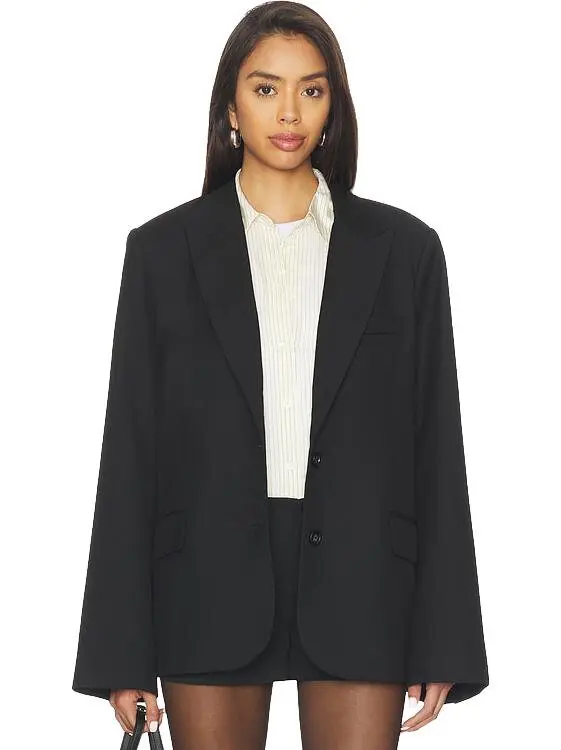 GUIZIO Oversized Blazer - Black