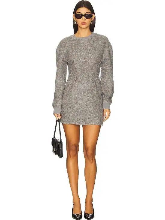 Line & Dot Pippa Mini Dress - Grey