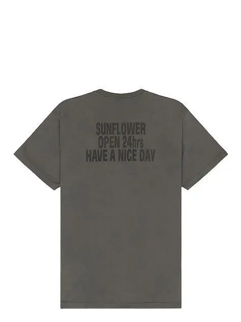 SUNFLOWER Easy Hours Tee In Grey - Antracite