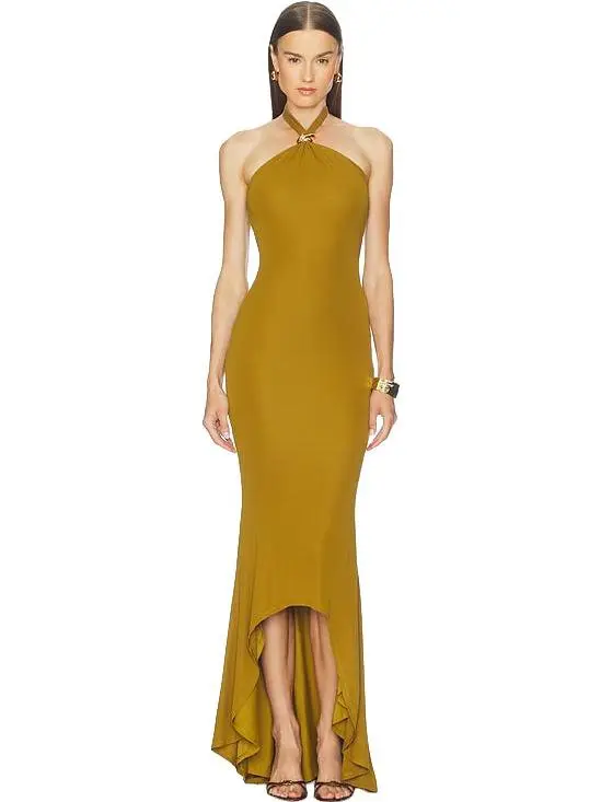 MICHAEL COSTELLO X Ceara Maxi Dress - Chartreuse