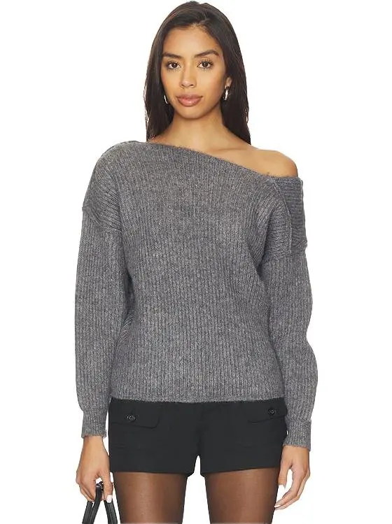 Line & Dot Shore Pullover Sweater - Charcoal