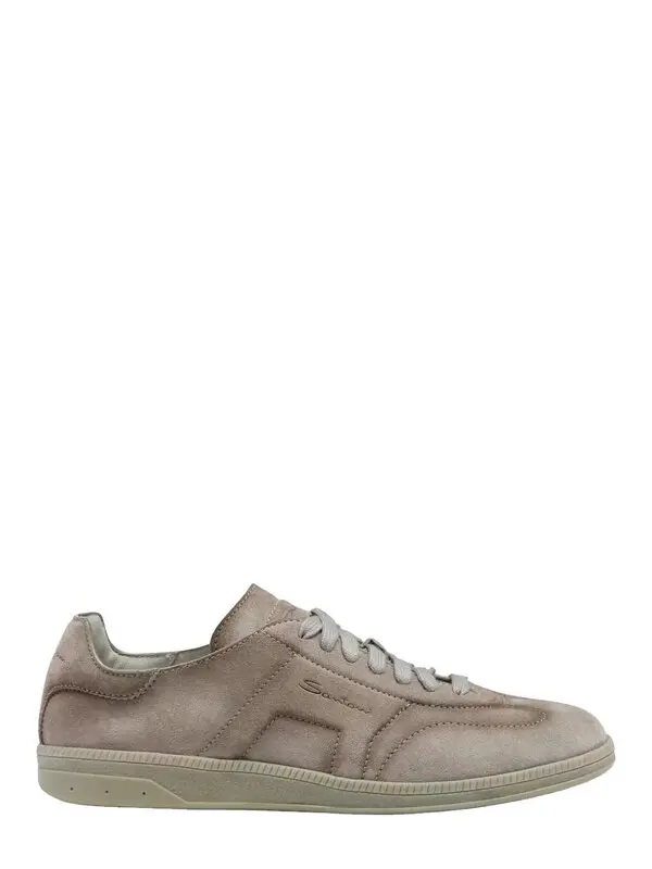 Santoni Dbs Oly Suede Sneakers - Neutrals