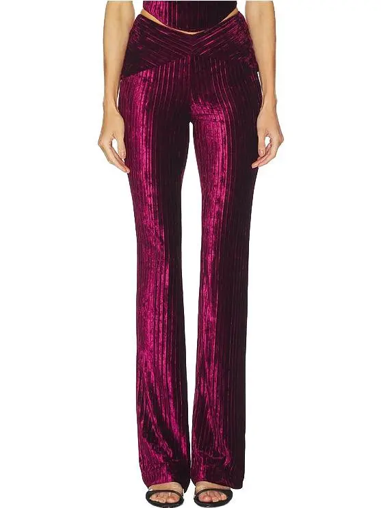 MICHAEL COSTELLO Ryliana Pant - Burgundy