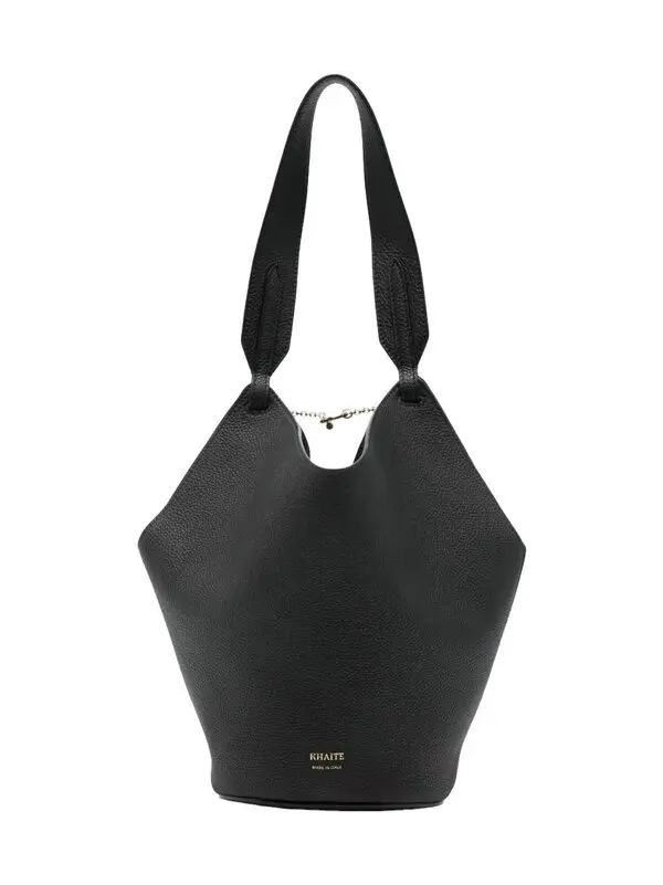 Khaite Lotus Chain Mini Shoulder Bag - Black