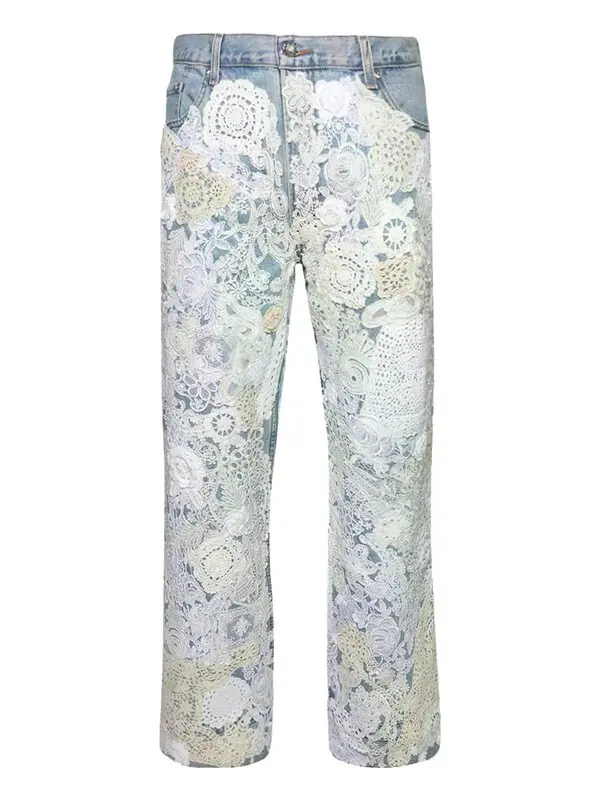 EARTHLING VIP Poetic Lust Wide-leg Jeans - Blue