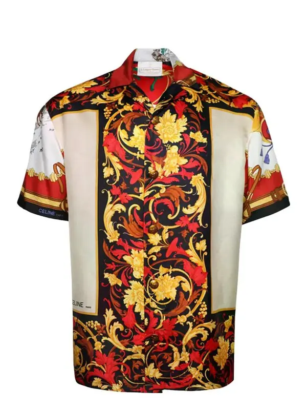 J. LOGAN HOME Somervile Silk Short-sleeved Shirt - Red