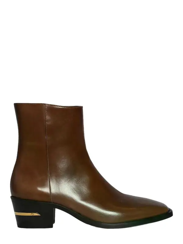 Amiri Leather Ankle Boots - Brown