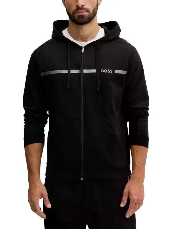 Hugo Boss Zip-up Hoodie - Black