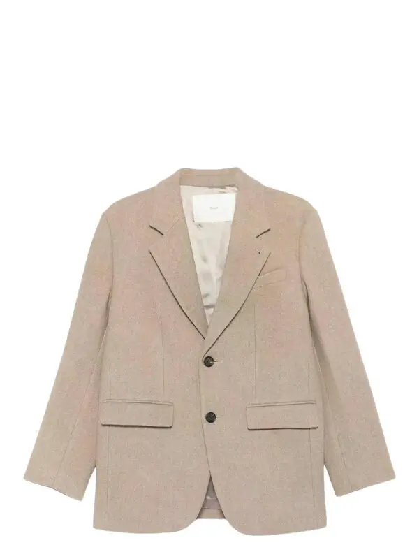 DUNST Two-button Jacket With Elbow Patches - Neutrals
