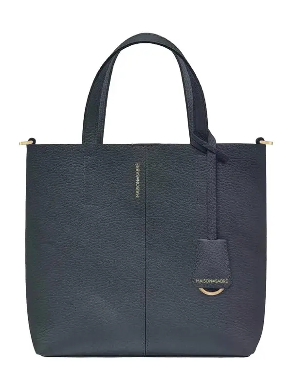 MAISON DE SABRE Small Leather Tote - Grey