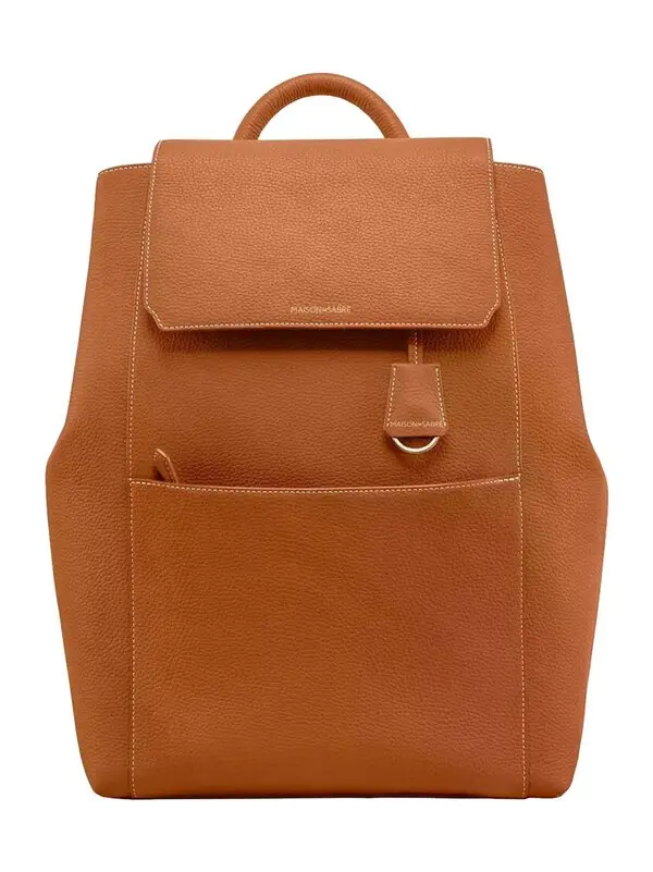 MAISON DE SABRE Large Leather Backpack - Brown
