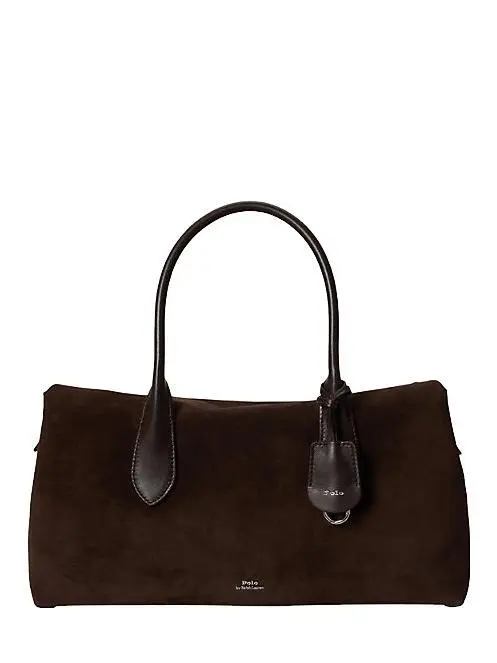 Polo Ralph Lauren Bellport Suede Satchel - Chocolate/tobacco