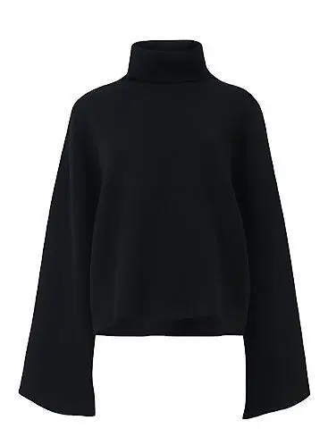 LEEM High-neck Knitted Jumper - Black