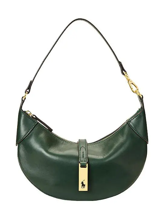 Polo Ralph Lauren Polo Id Mini Leather Shoulder Bag - Bottle Green