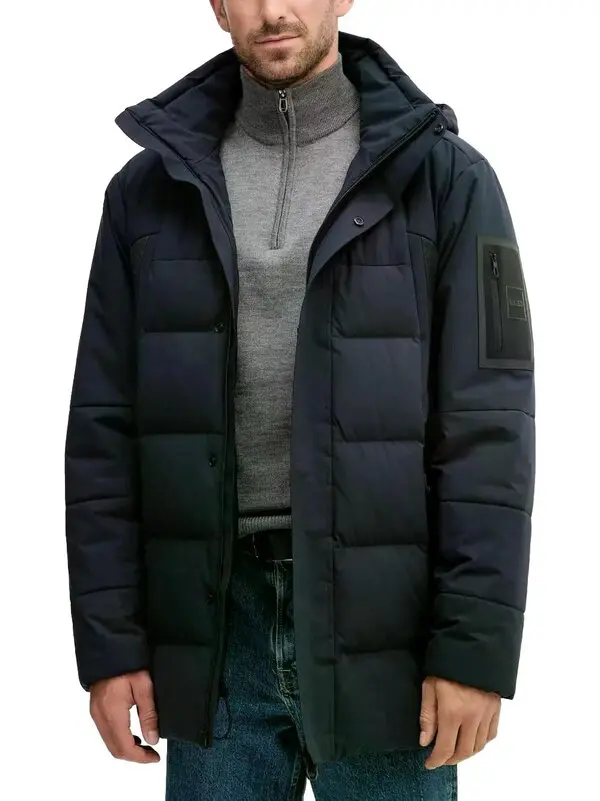 Hugo Boss Padded Hoodie - Blue