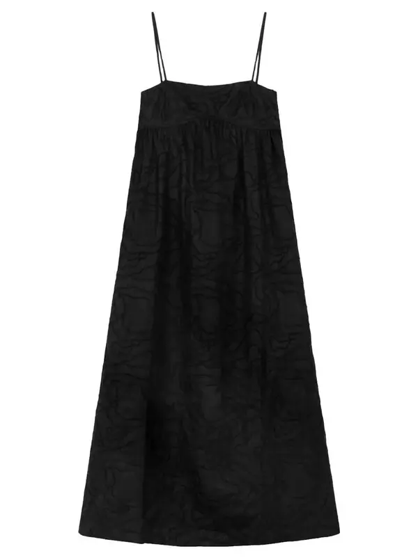 Loulou De Saison Cavola Silk Dress - Black