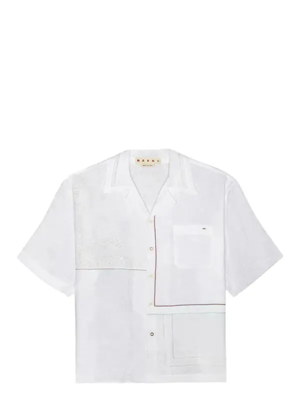 Marni Patchwork Shirt - White